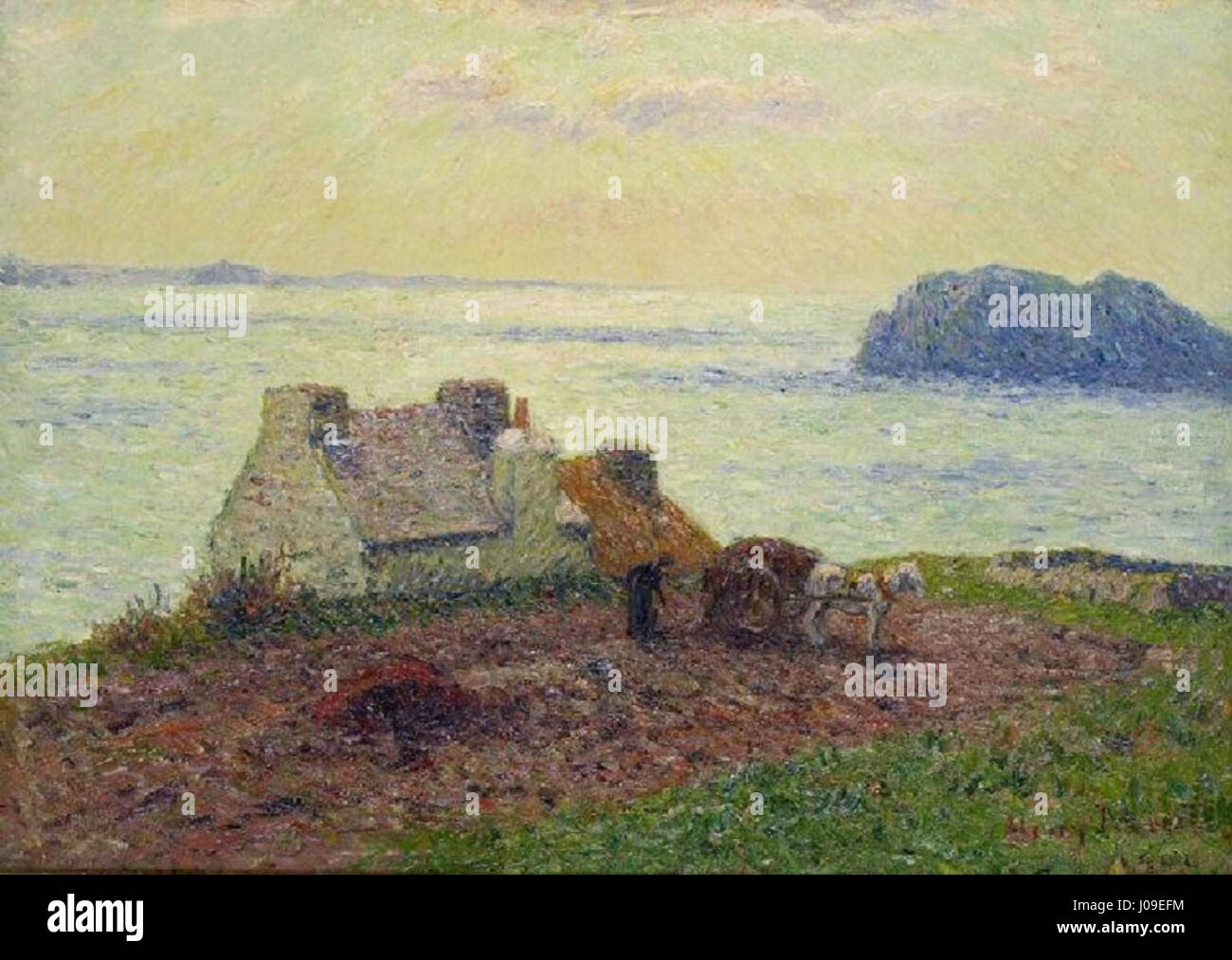 'La baie de Lampaul' by Henry Moret depicts the serene coastal scene of ...