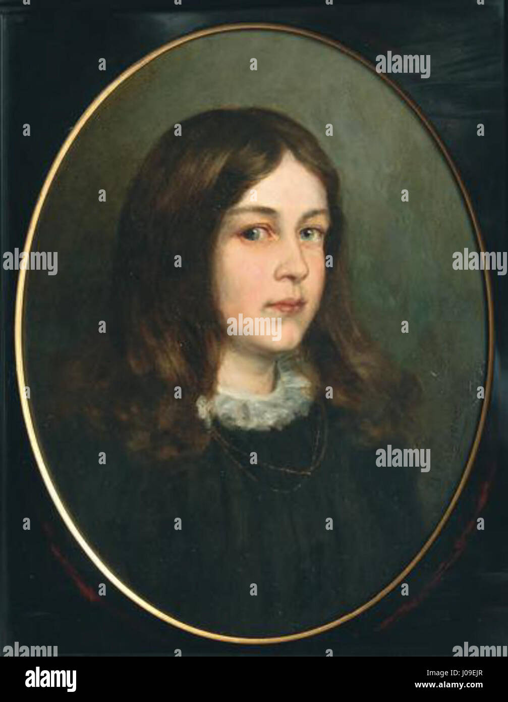 Julius Victor Carstens’ 'Porträt eines Mädchens' portrays a young girl ...