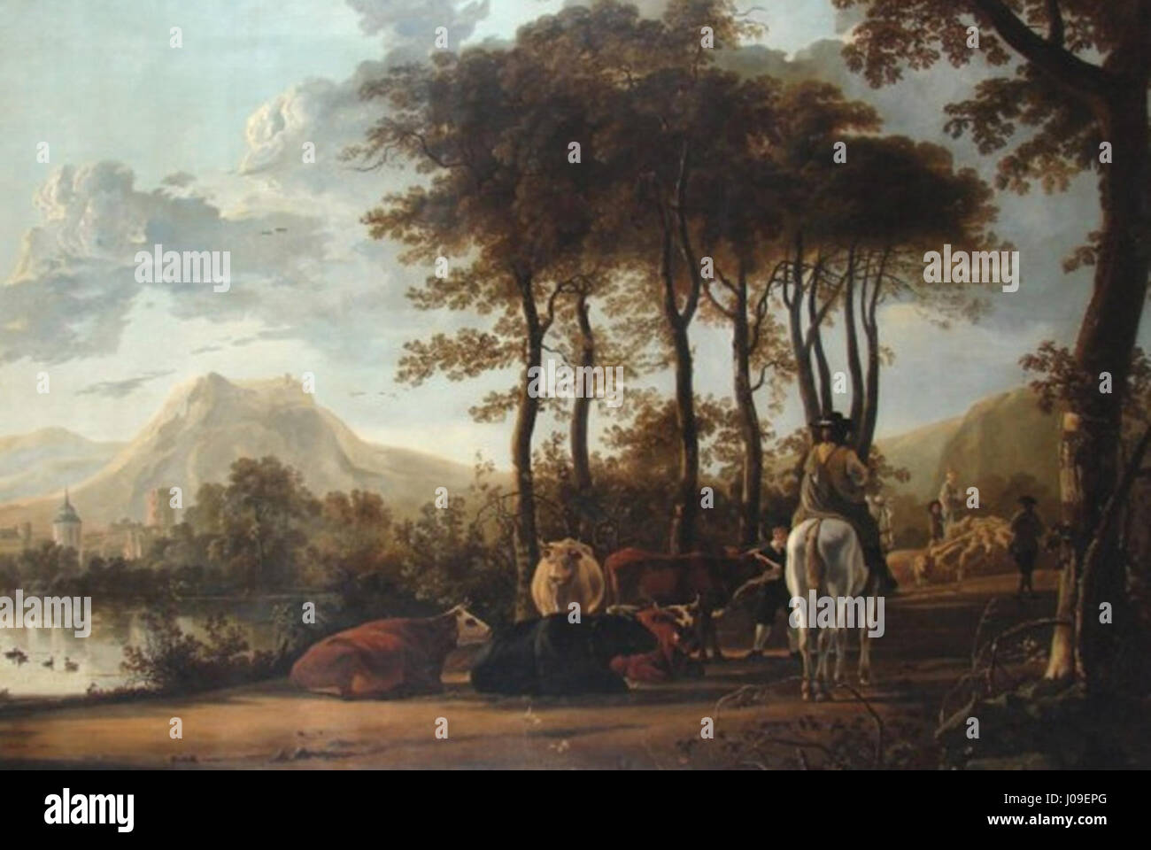 Jacob Thompson (British, 1806-1879), E28098River Landscape with ...