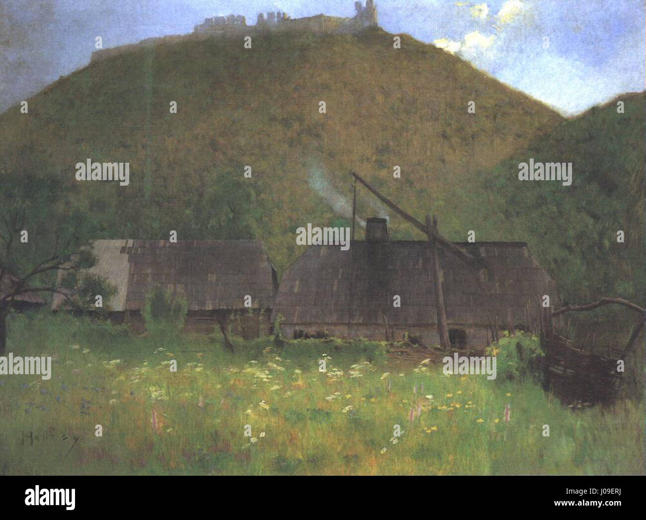 Castle of huszt hi-res stock photography and images - Alamy