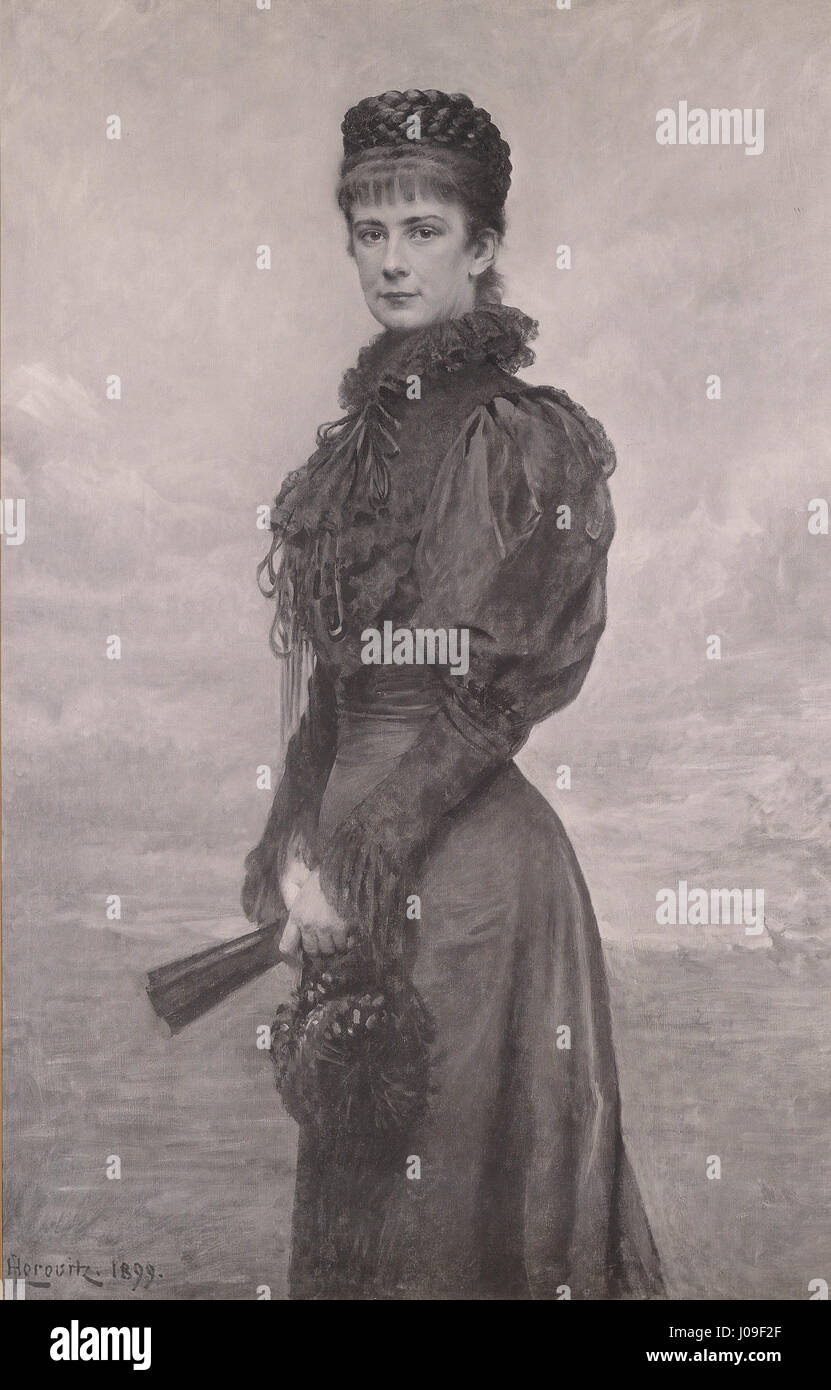 This portrait of Kaiserin Elisabeth of Austria, often known as Sisi ...