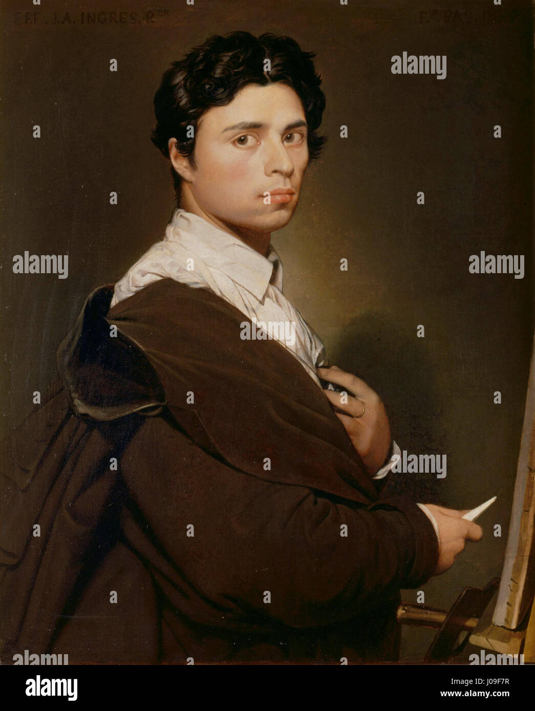 Jean-Auguste-Dominique Ingres' self-portrait, painted at the age of 24 ...