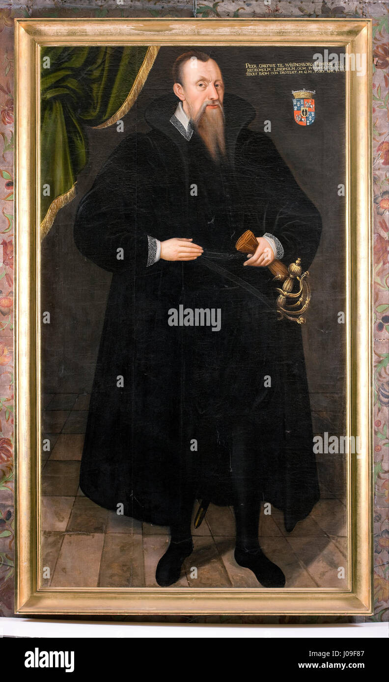 This attributed portrait of Per Brahe the Elder by Johan Baptista van ...