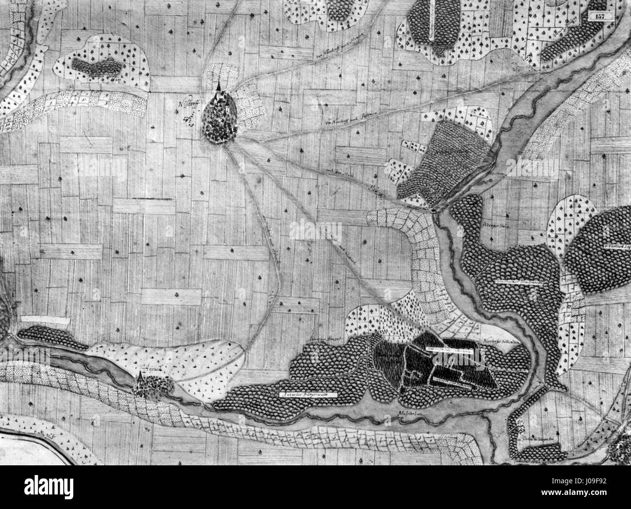Kiesersche Forstkarte Nr. 157 is a detailed forestry map of the ...