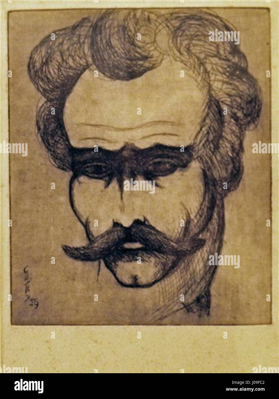 Jože Gorjup's portrait of Ivan Cankar, a prominent Slovenian writer ...