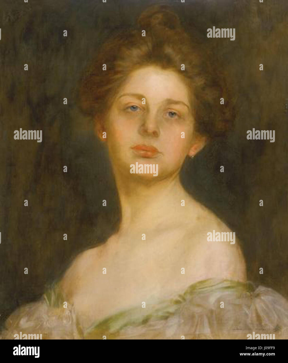 The portrait *Portrait of Mrs. Alfred Perlmutter* by Karlovszky ...