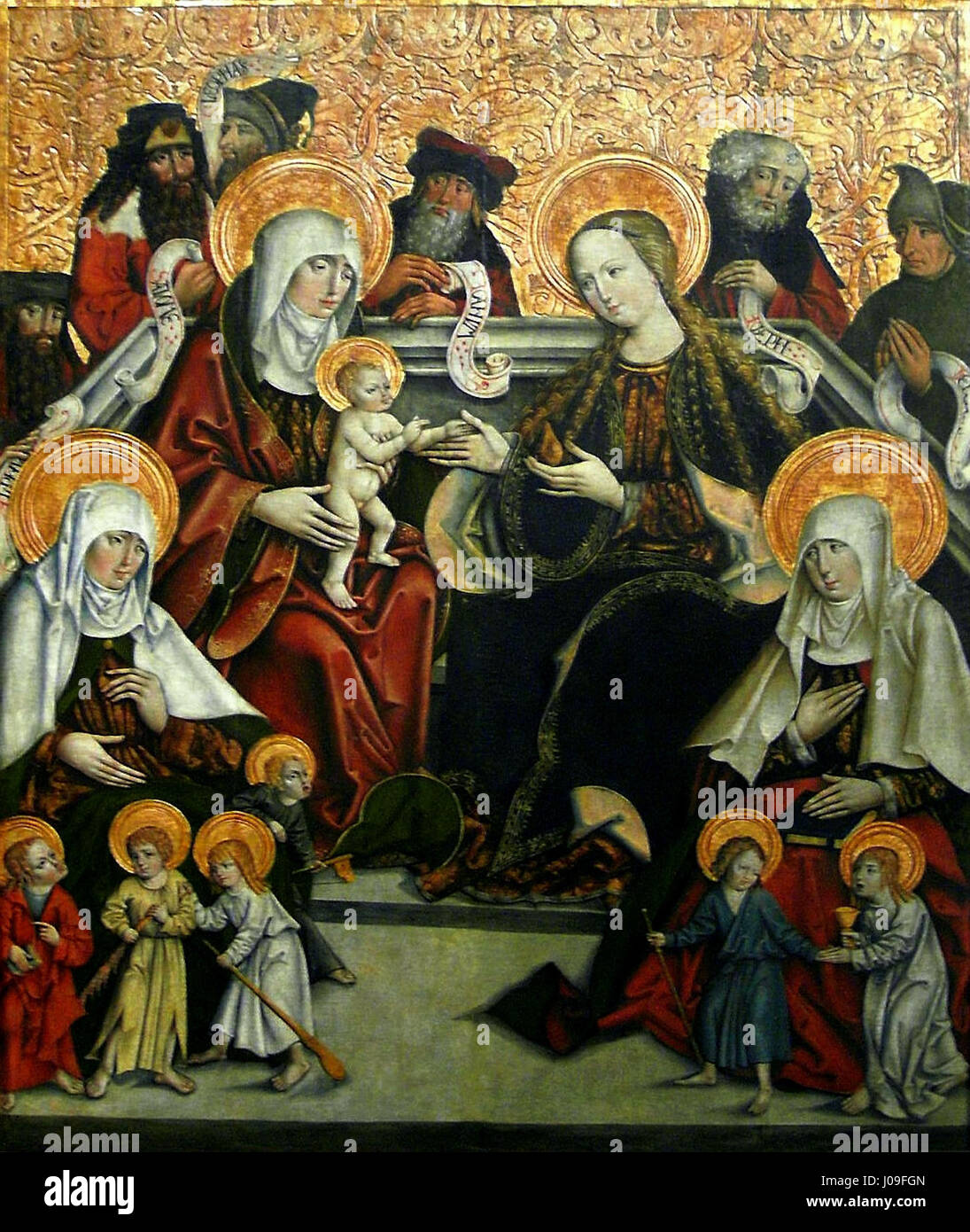 The 'Holy Kinship' is a religious theme representing the extended ...