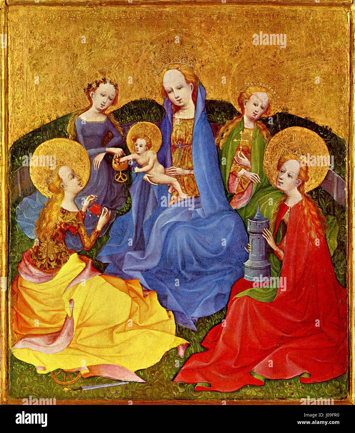 'Kölner Maler um 1420' refers to a painter from Cologne around 1420, representing the style and ...