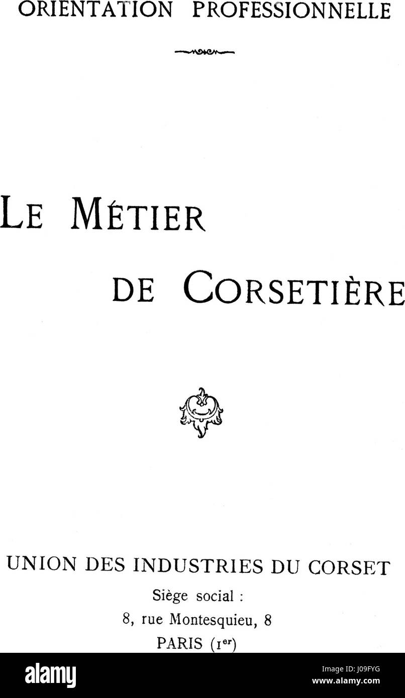 'Le Métier De Corsetière' depicts a corset maker at work, capturing the ...