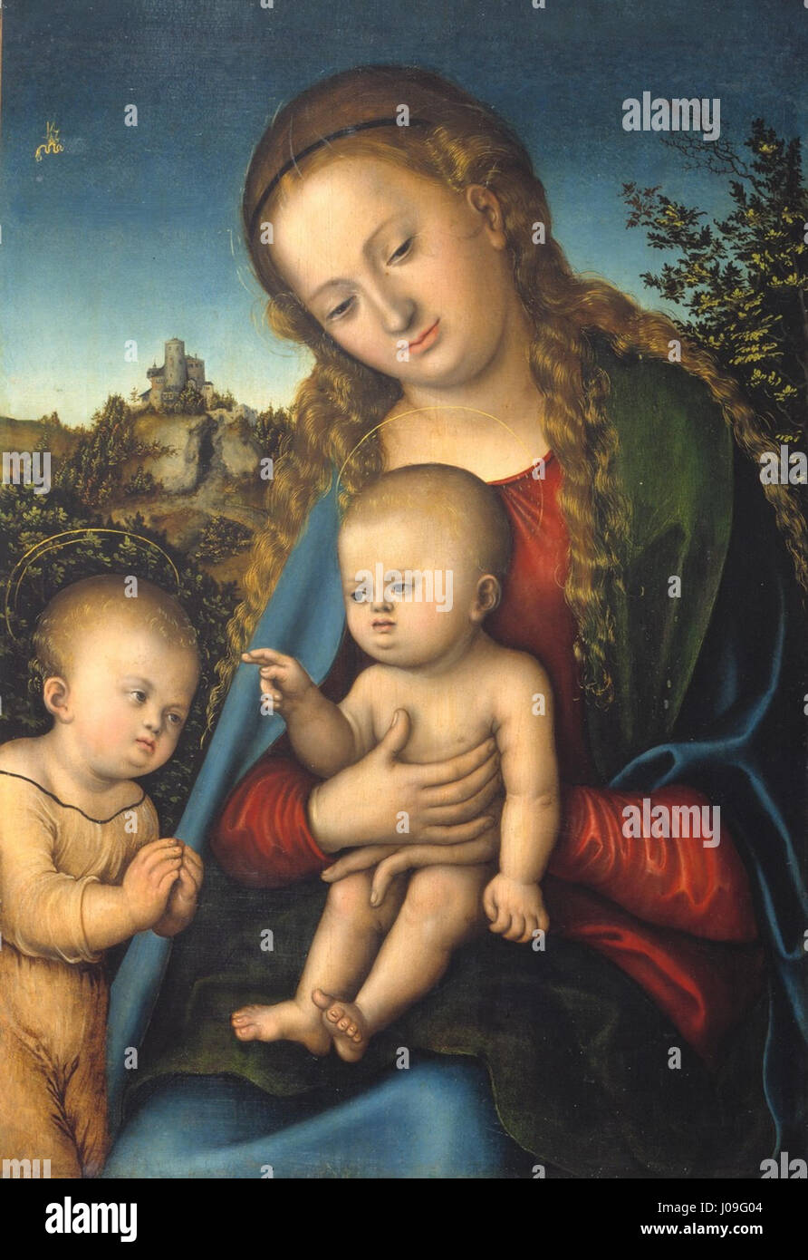 Lucas Cranach the Elder’s 'Madonna mit dem Jesuskind und dem heiligen Johannes' is a classic ...