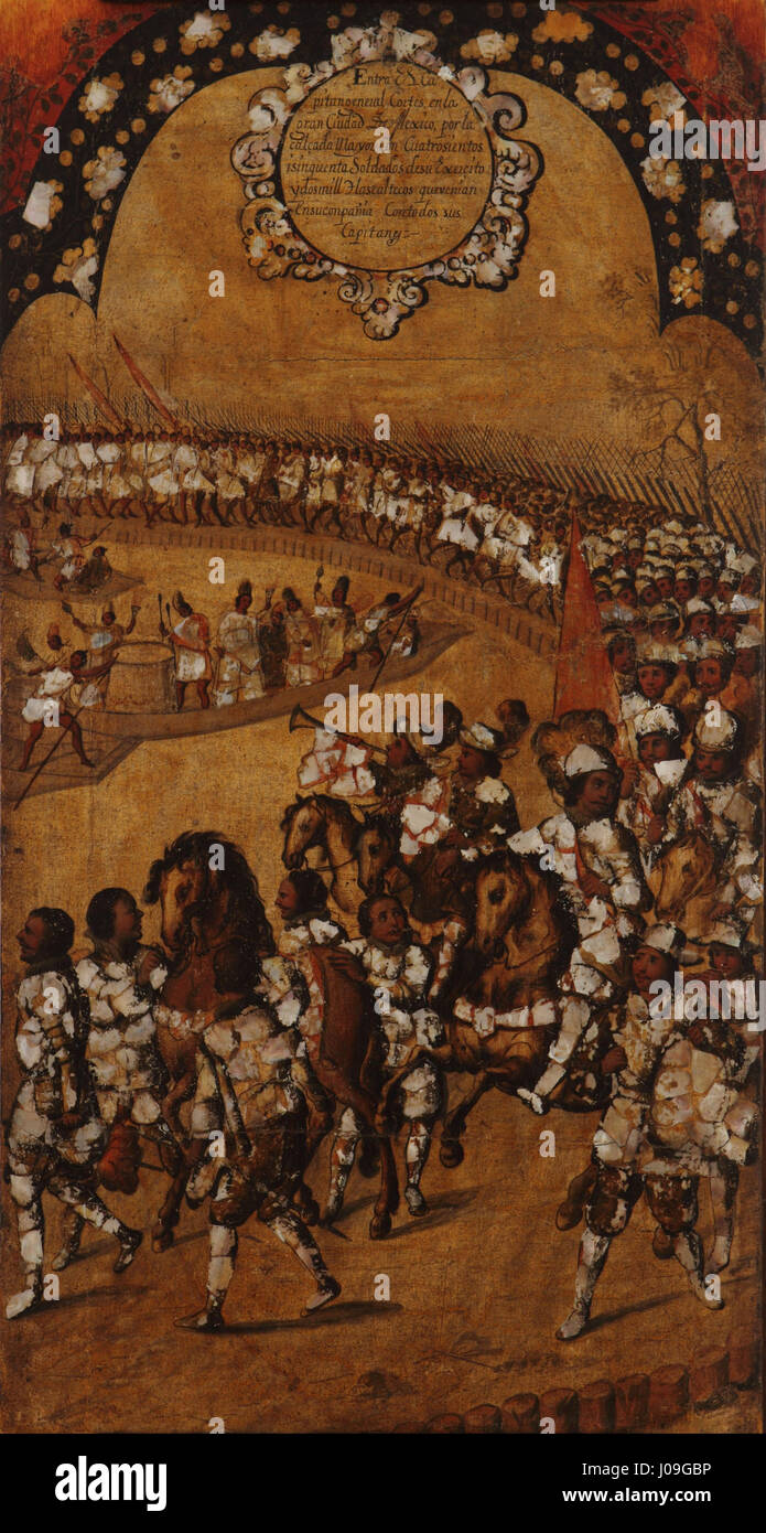 Miguel Gonzales's 'La Conquista de México' illustrates key moments of ...