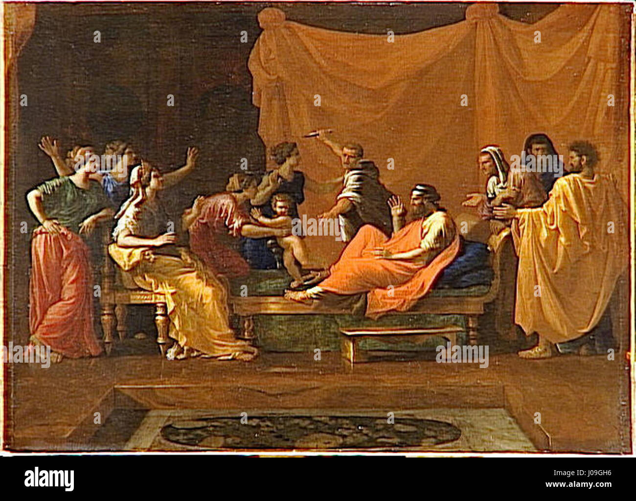 'Moïse enfant foulant aux pieds la couronne de Pharaon' (Moses ...