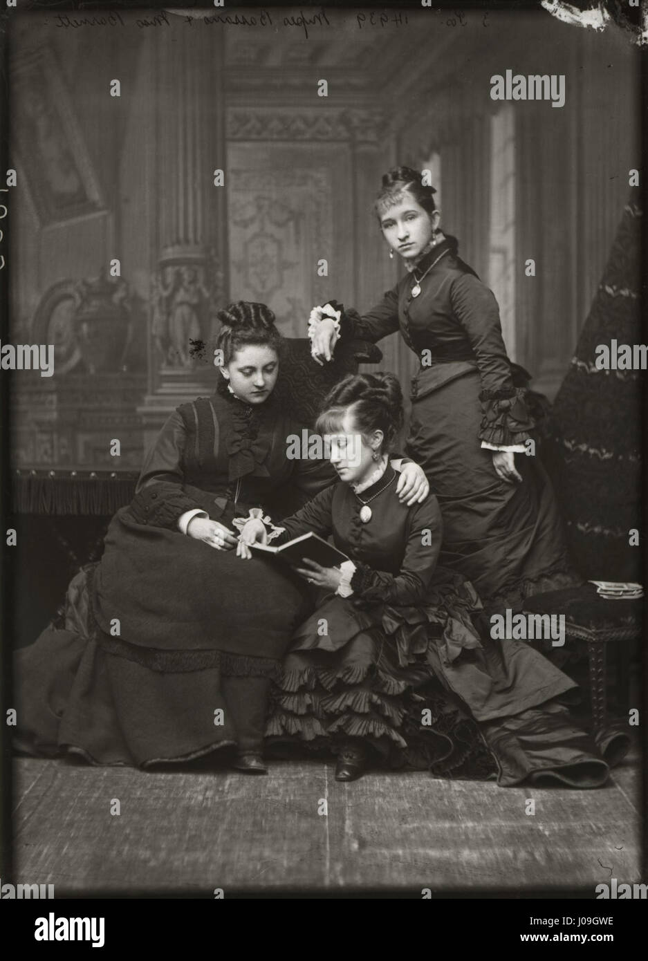 This photograph by Alexander Bassano captures three women: Miss Barnett ...