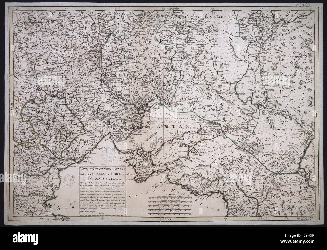 This 1769 map illustrates the military theater of war between Russia ...