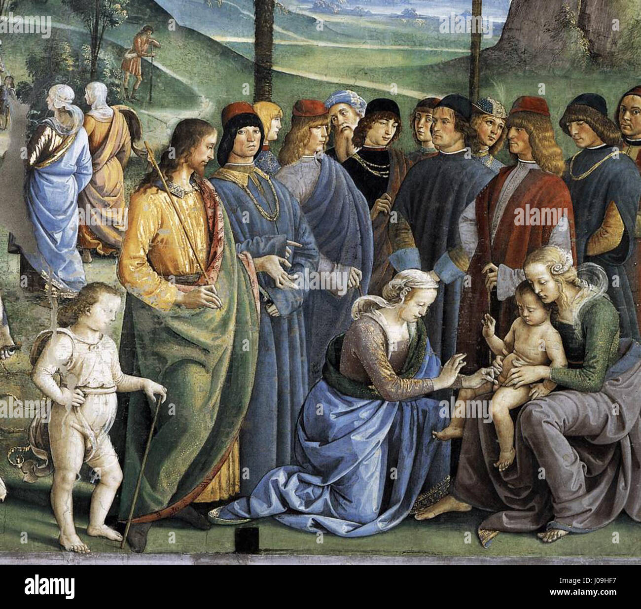 'Viaggio di Mosè in Egitto' by Perugino depicts the biblical journey of ...