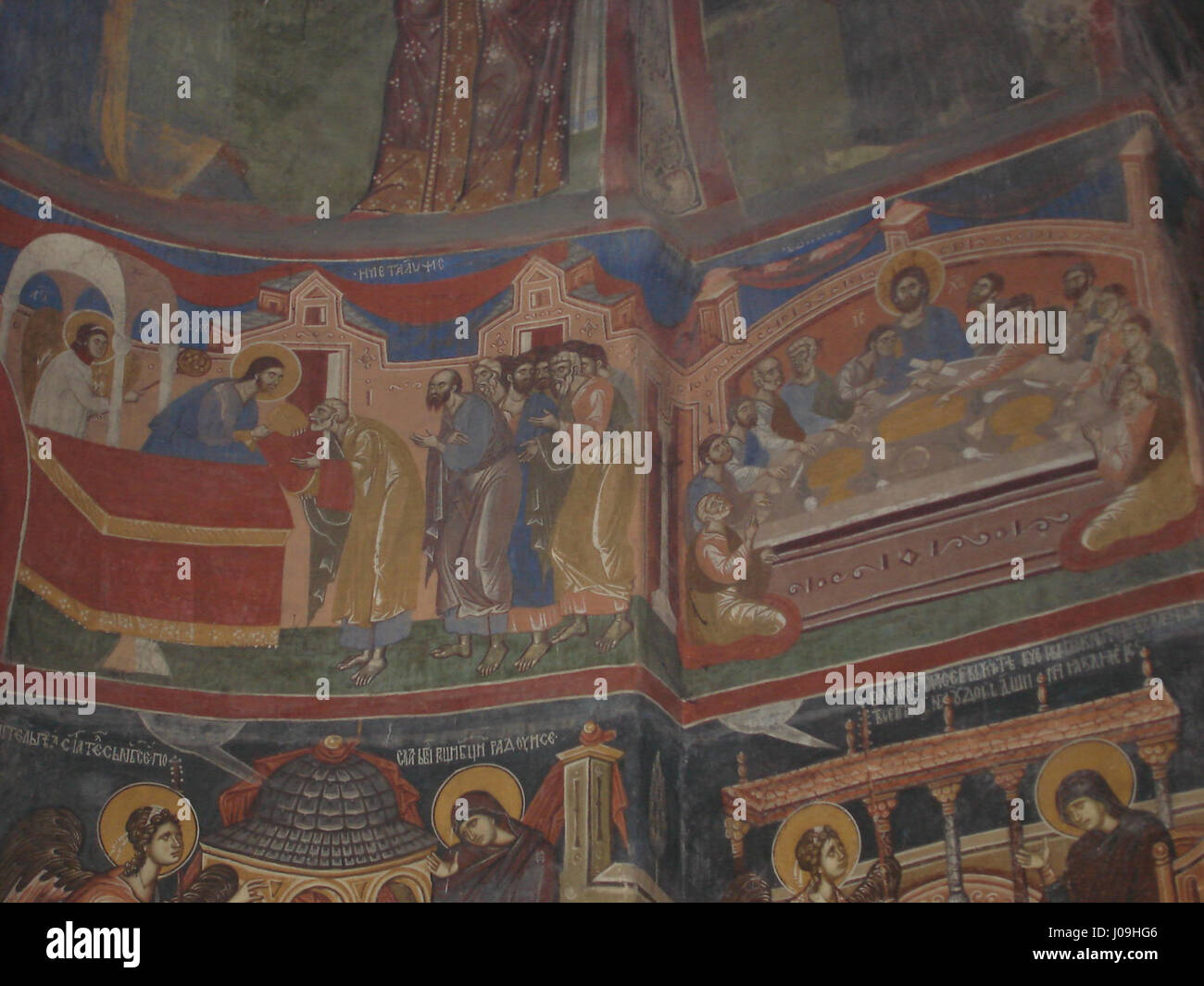 The paintings in St. Demetrius Church in Markova Susica depict scenes ...