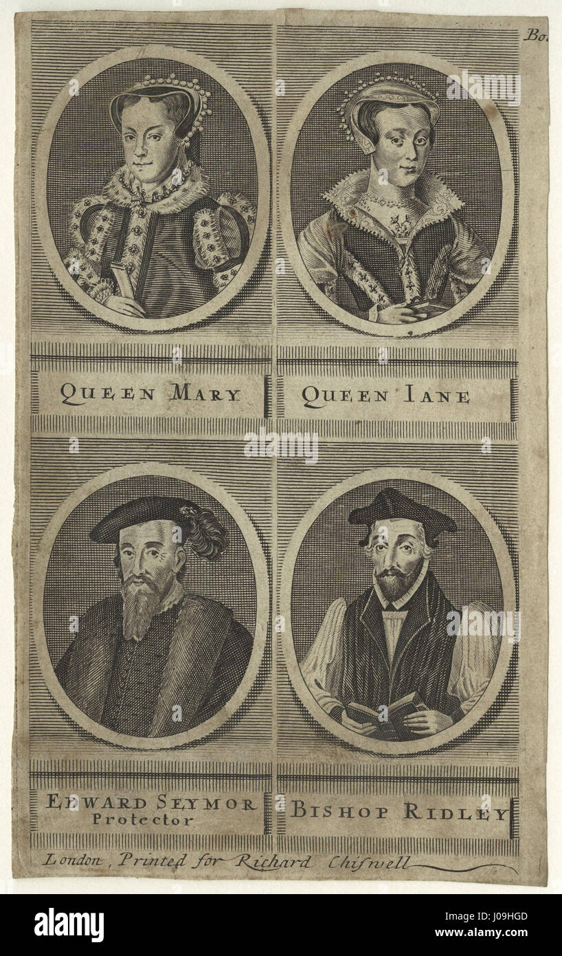 This portrait features Queen Mary I of England, Lady Jane Dudley ...