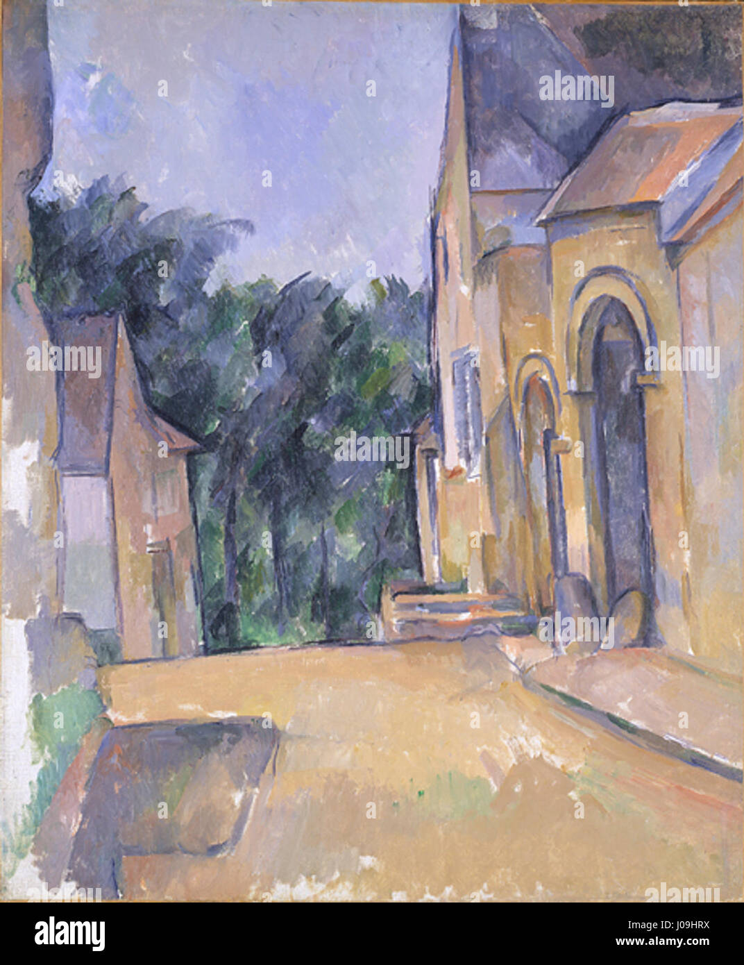 "Farm at Montgeroult" is an 1898 oil painting by Paul Cézanne ...