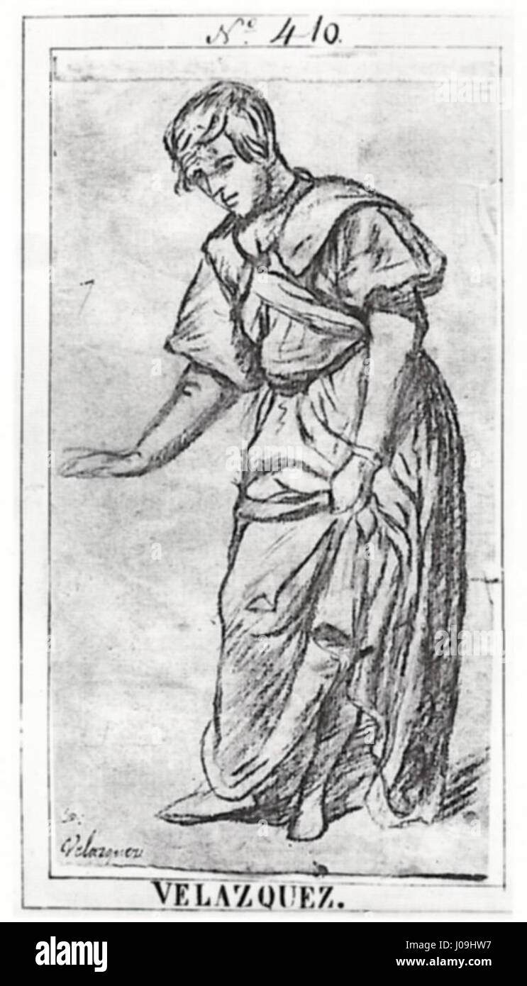 This preparatory drawing by Diego Velázquez is for his religious ...