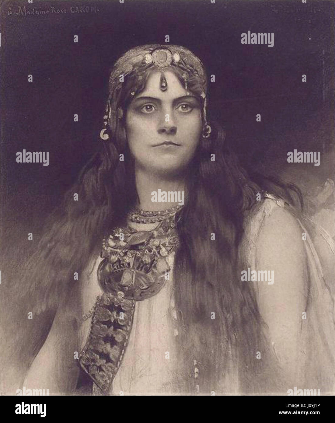 This image portrays the famous French opera singer Rose Caron in the ...