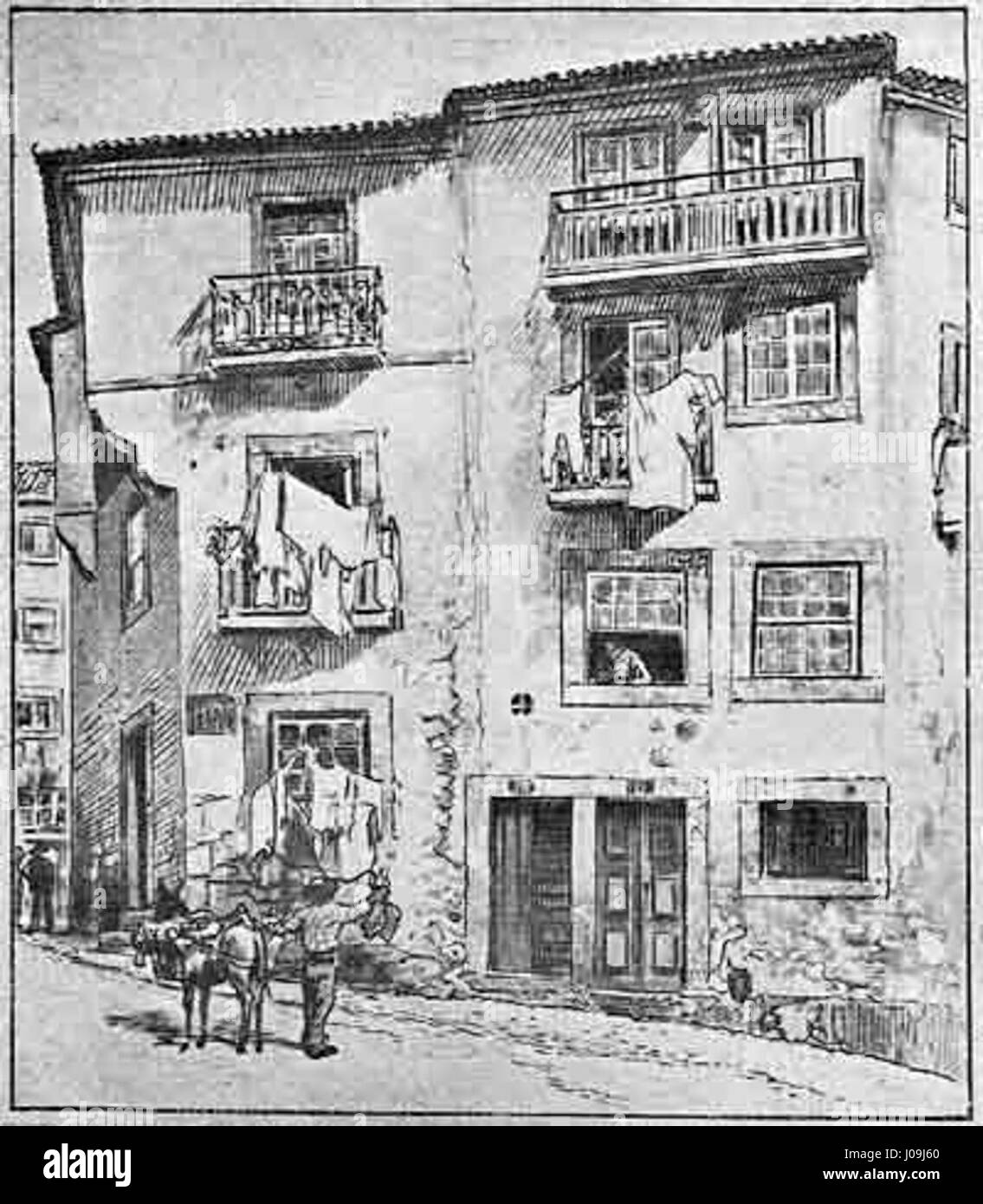 Roque Gameiro's painting of 'Lisboa Velha' (Old Lisbon) captures the ...