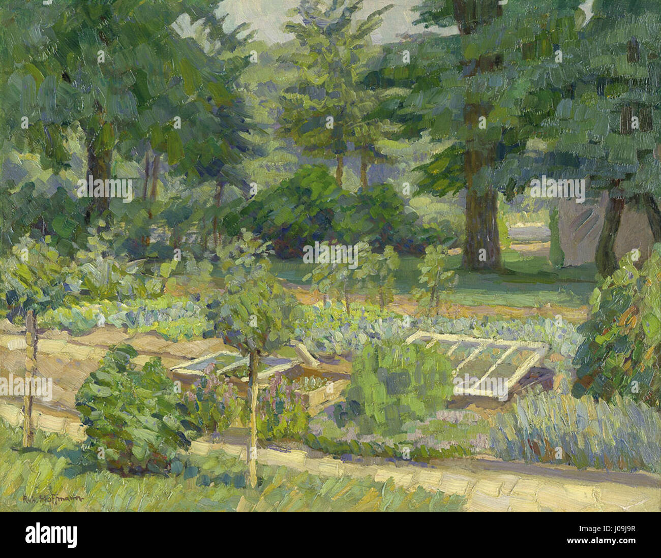 Robert Hoffmann’s 'Der Garten des Künstlers in Zehlendorf' depicts the ...