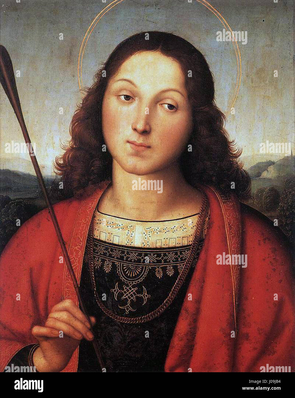 This painting by Rafael, titled 'S. Sebastião,' depicts the Christian ...