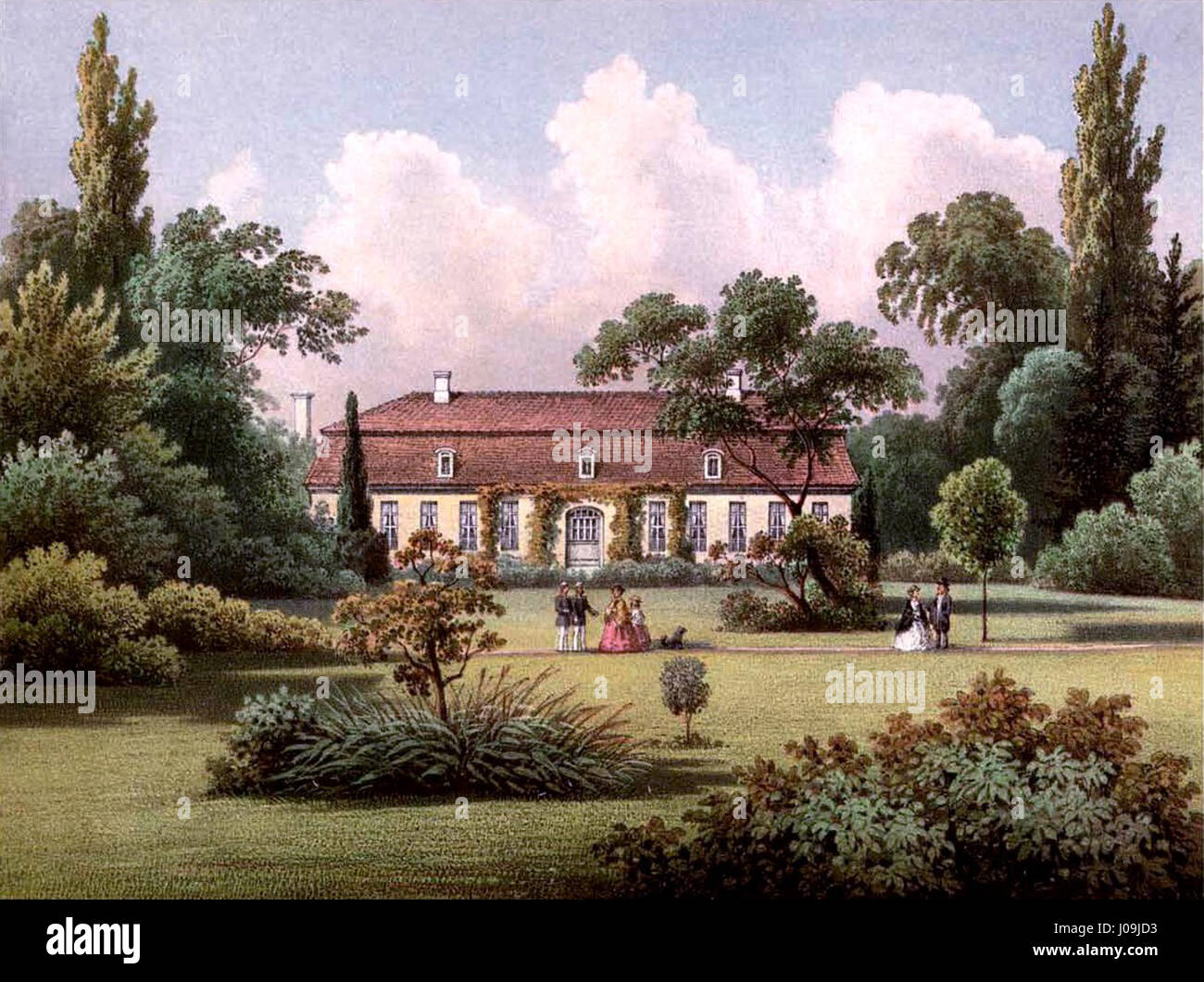 The 'Rittergut Götz' painting by the Duncker collection features an ...