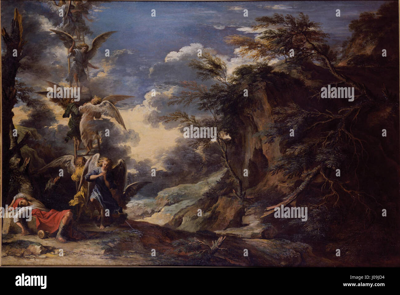 'Jacob’s Dream' by Salvator Rosa, painted around 1665, depicts the ...
