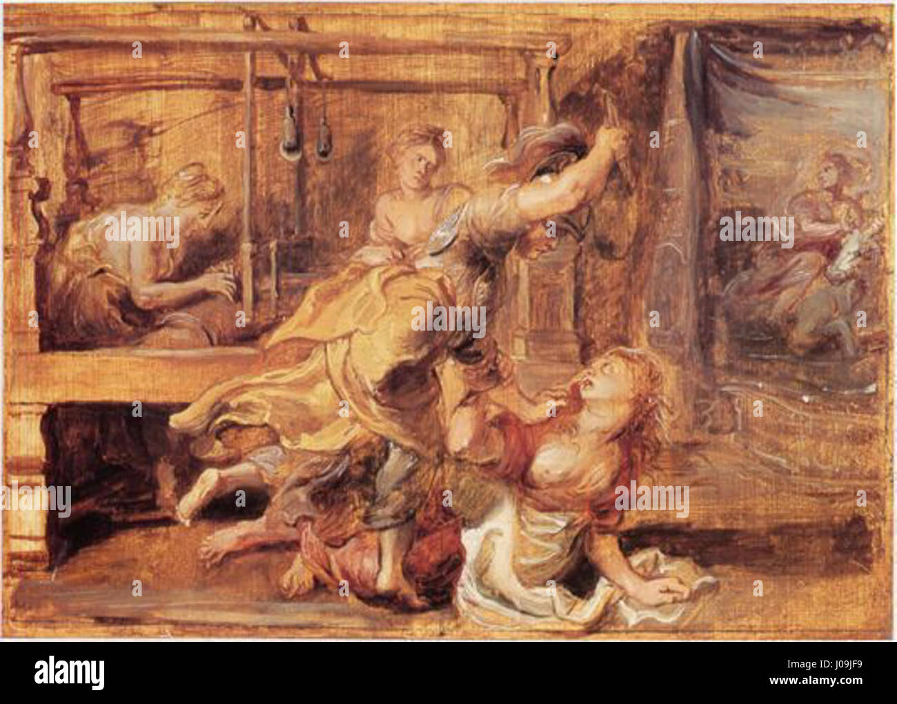 'Arachné' by Peter Paul Rubens represents a mythological theme from ...