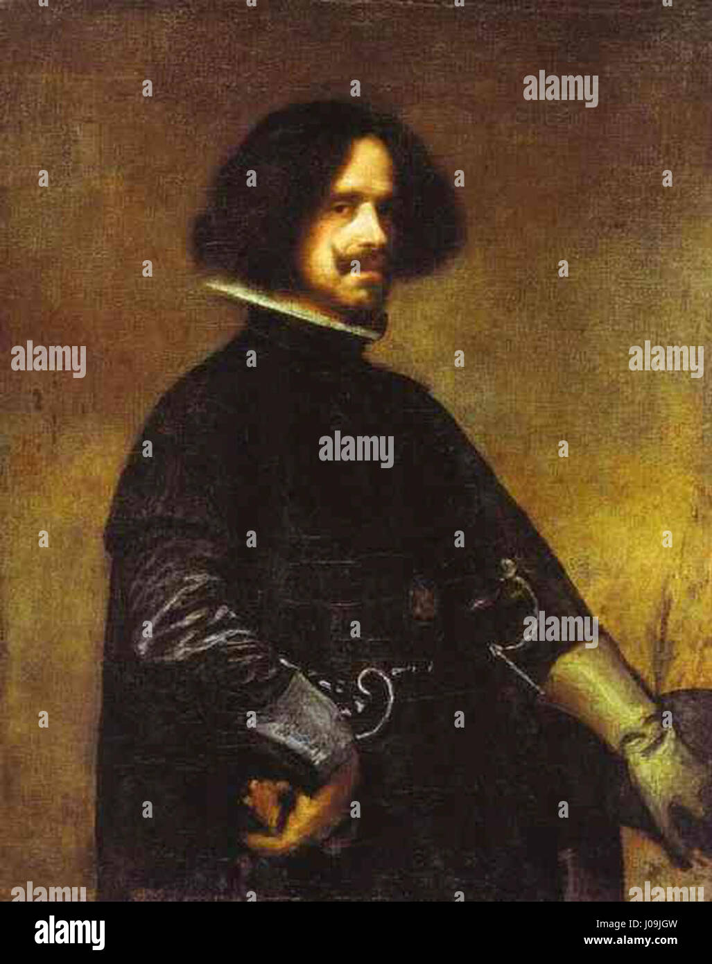 This self-portrait, attributed to the studio of Diego Velázquez ...