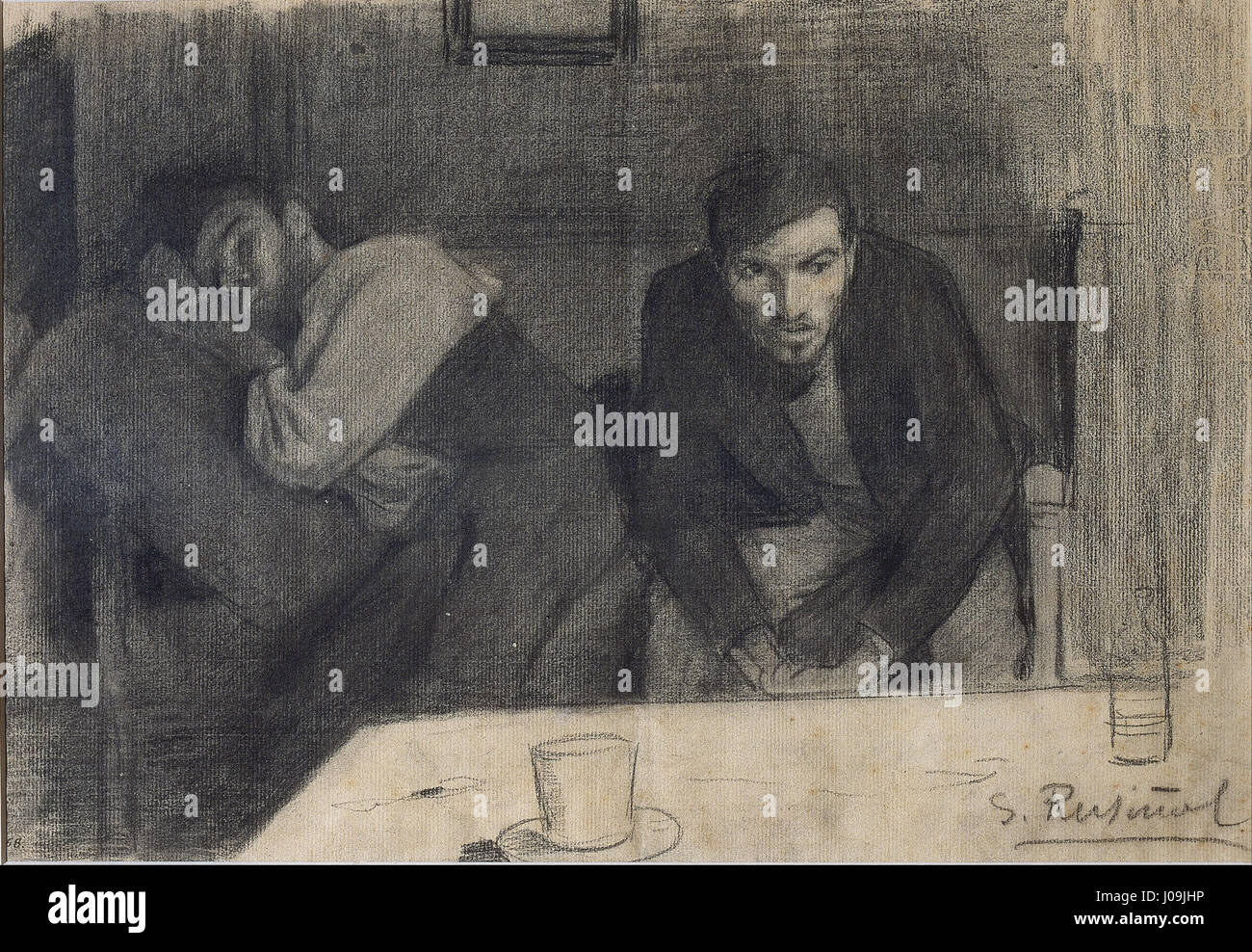 Santiago Rusiñol's portrait of sculptor Carles Mani and painter Pere ...