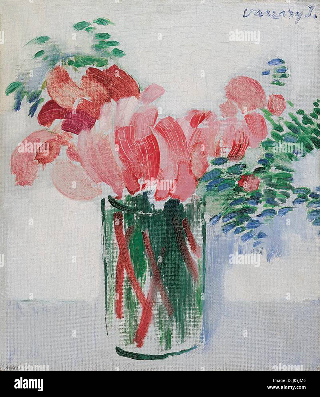 A 1930s artwork by Hungarian artist János Vaszary, titled 'Cikl menek ...