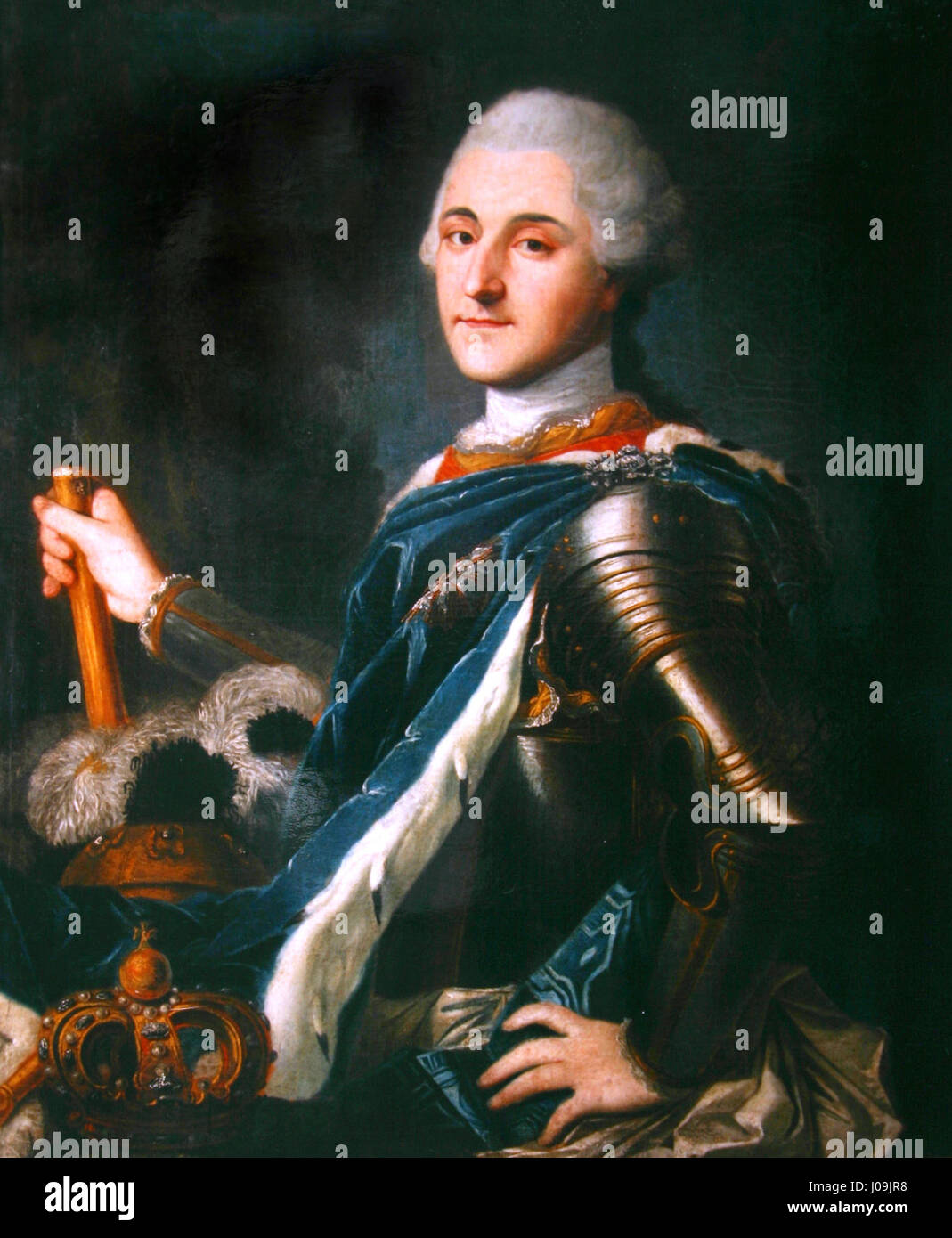 The coronation portrait of Stanisław August Poniatowski, the last King ...
