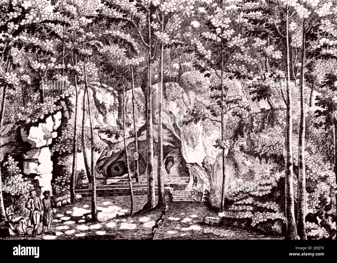 This engraving depicts the Sanspareil, a significant 18th-century ...