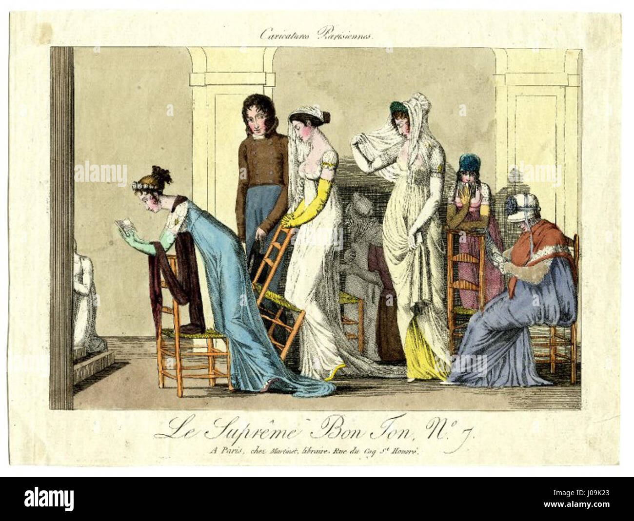 'Suprême Bon Ton nø7' is a French caricature from the 'Caricatures ...