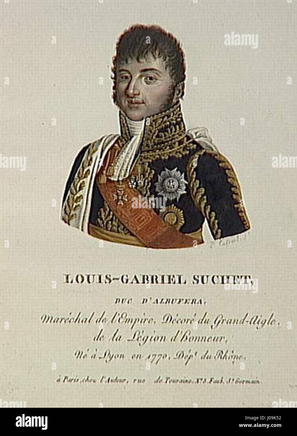 This portrait by Tassaert depicts Louis-Gabriel Suchet, duc d'Albufera ...