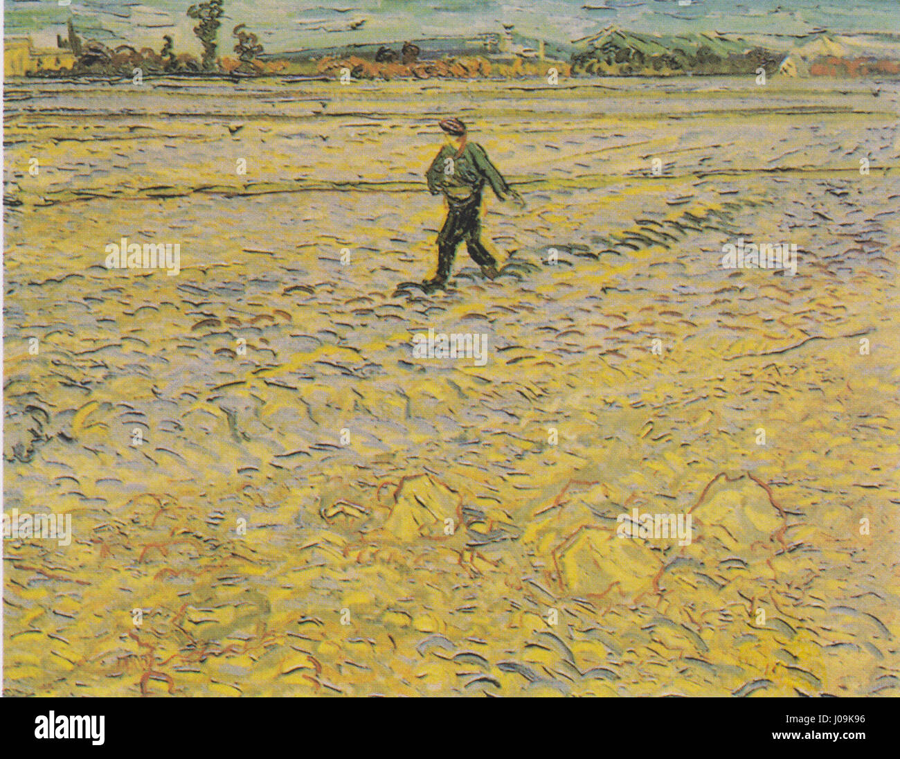'Der Sämann' (The Sower) by Vincent van Gogh depicts a figure sowing ...