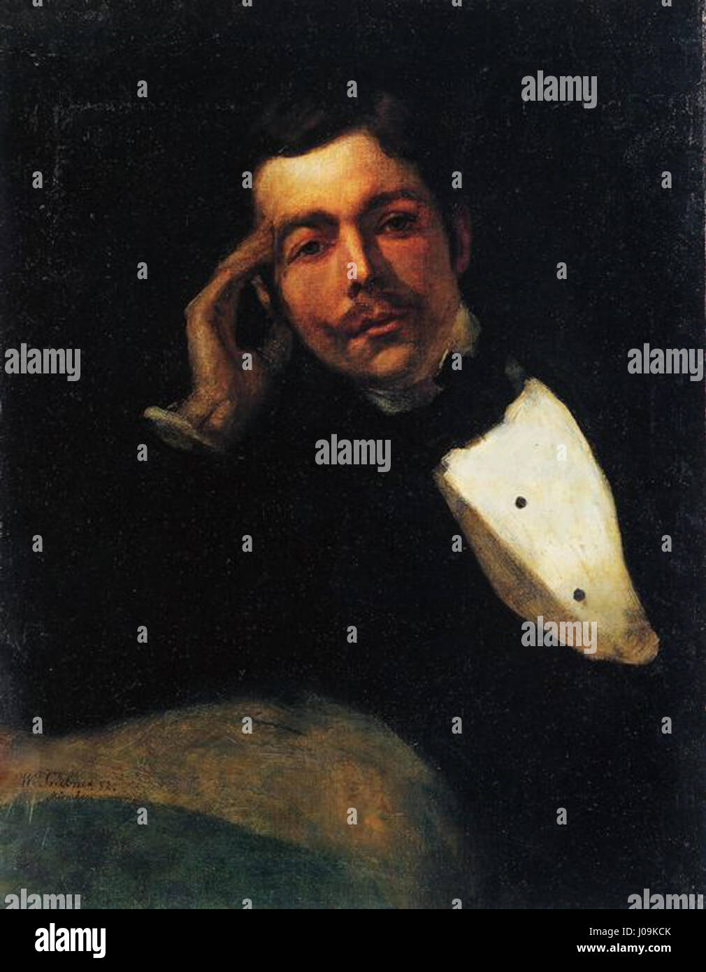 'Selbstbildnis' by Wilhelm Trübner is a self-portrait reflecting the artist's attention to ...