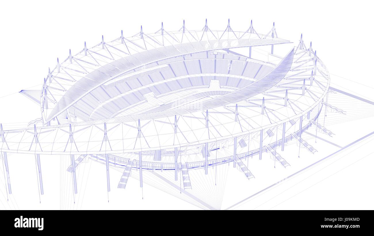 3d rendering of an outlined object Stock Photo - Alamy