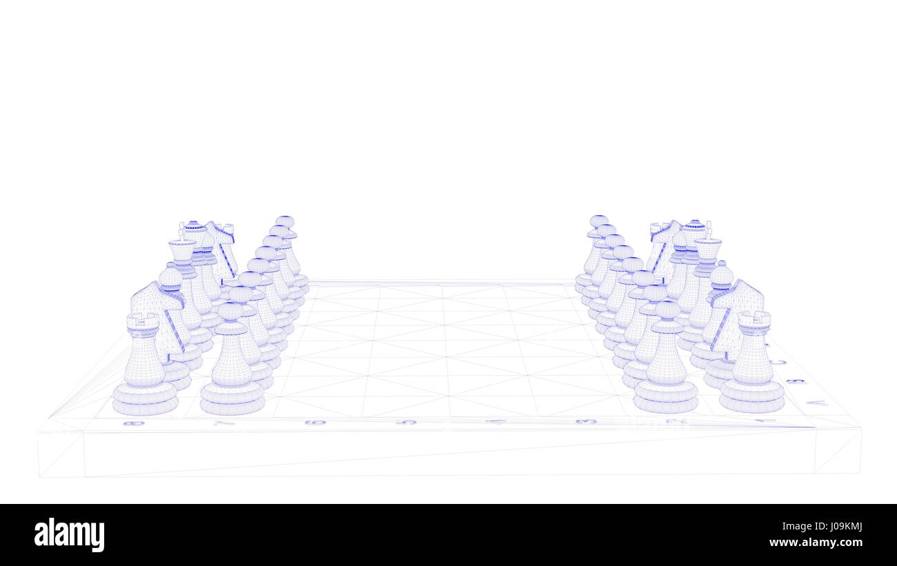 3d rendering of an outlined object Stock Photo - Alamy