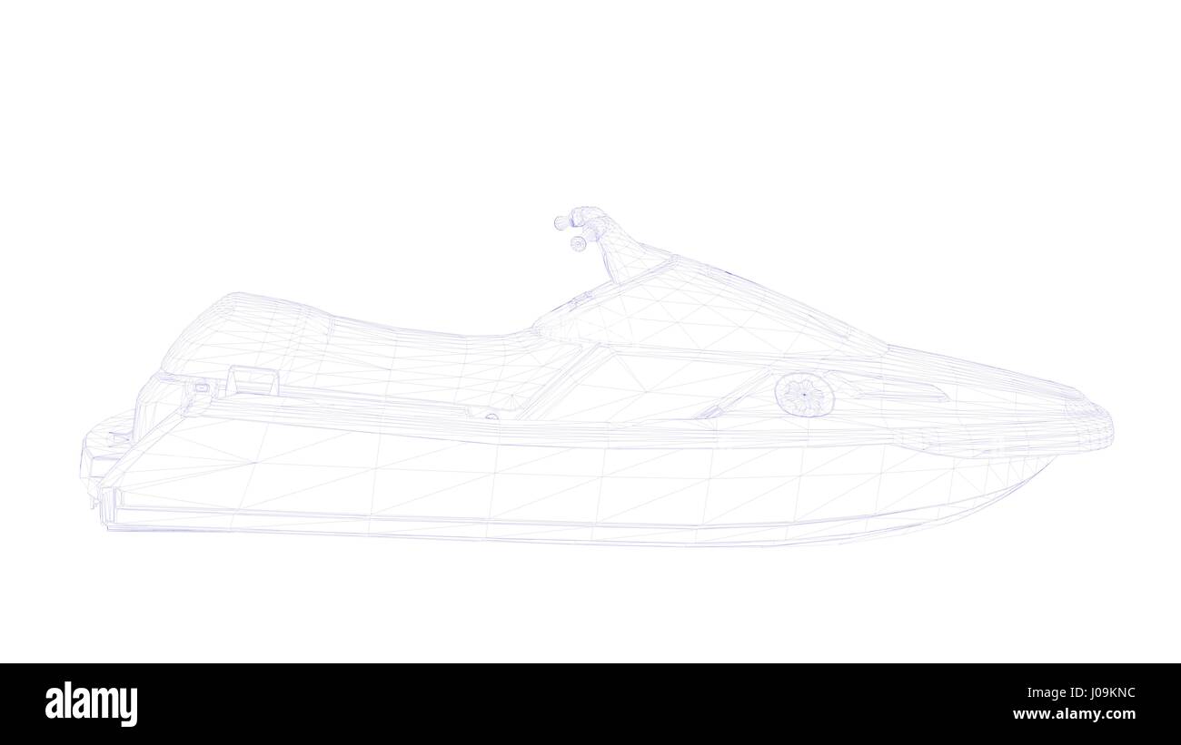 3d rendering of an outlined object Stock Photo - Alamy