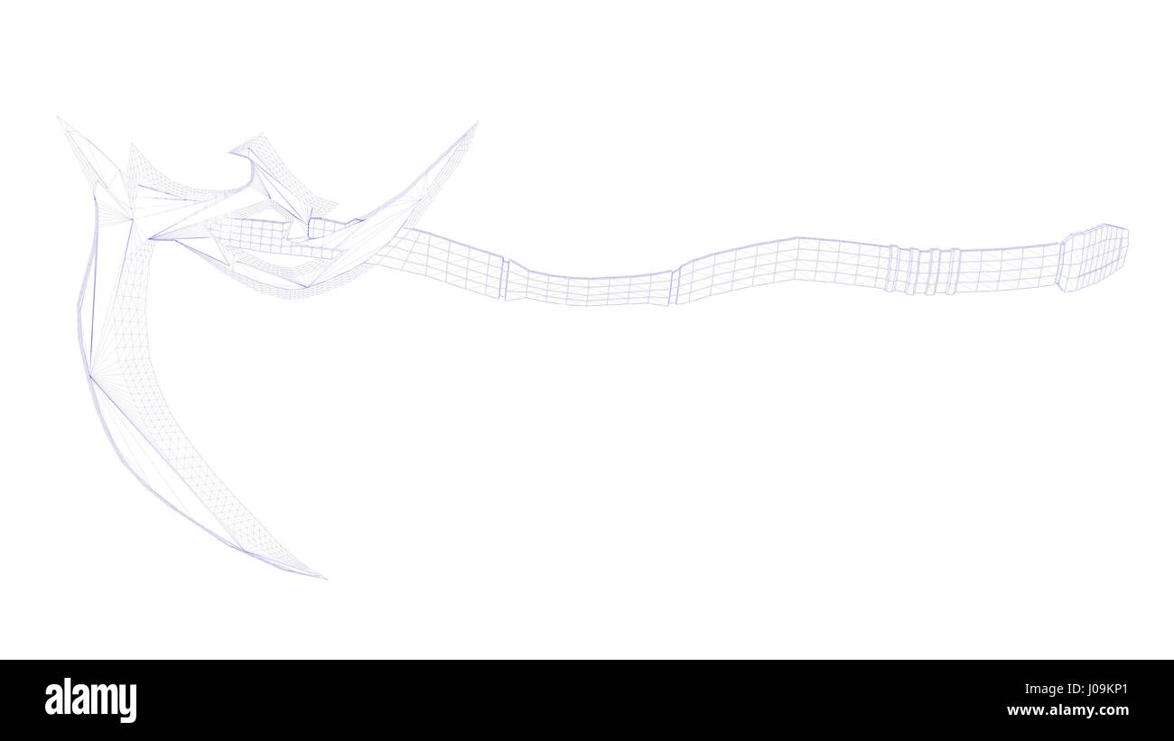 3d rendering of an outlined object Stock Photo - Alamy