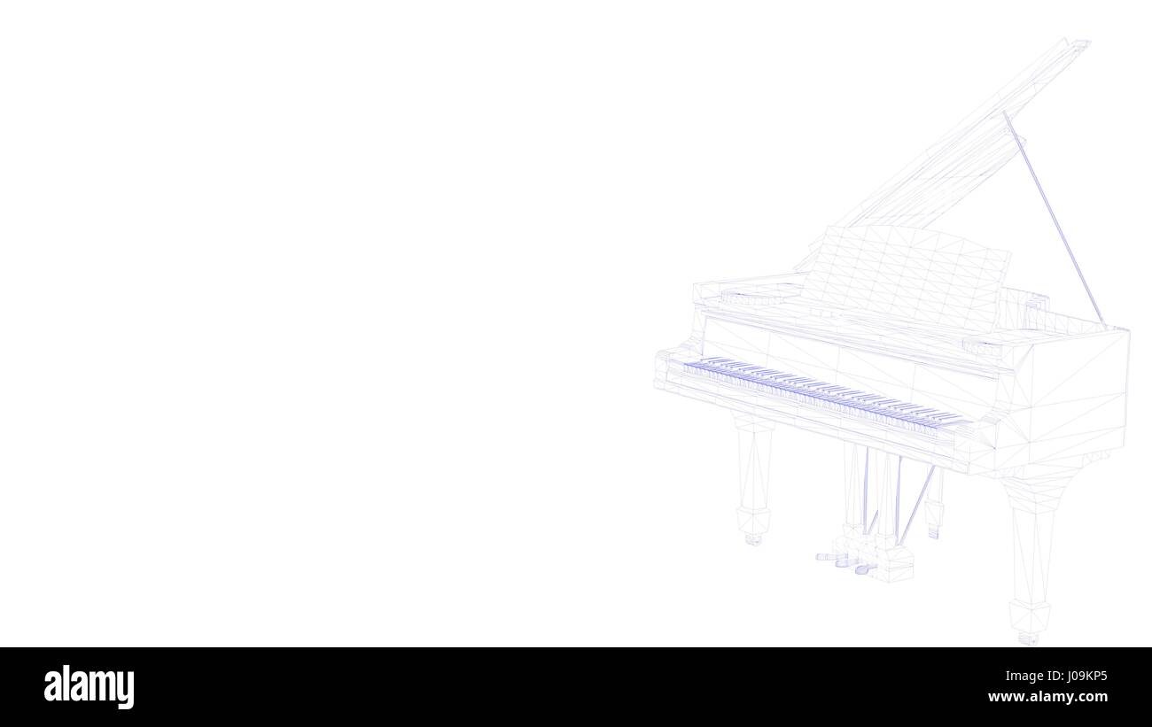 3d rendering of an outlined object Stock Photo - Alamy