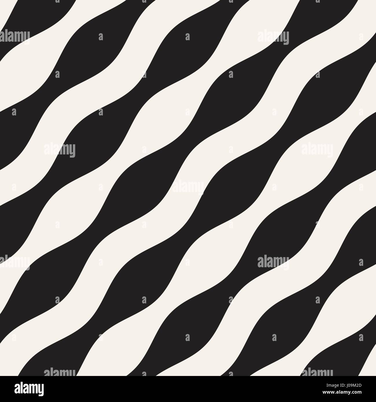 Wavy stripes vector seamless pattern. Retro wavy texture. Geometric ...