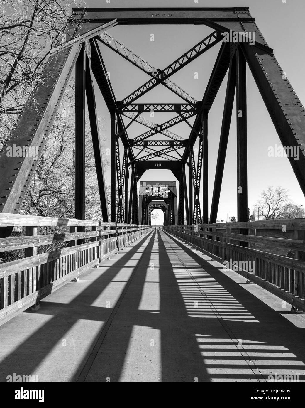 Whide angle view of the city of Winters famous Historic Trestle Train ...