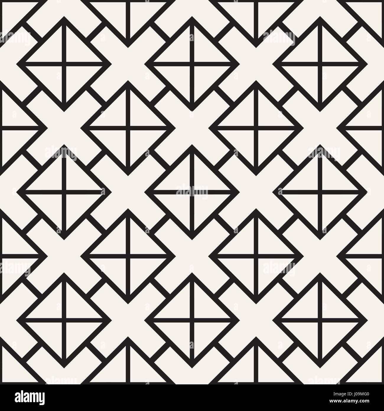 Seamless Pattern With Squares. Vector Stylish Geometric Linear ...