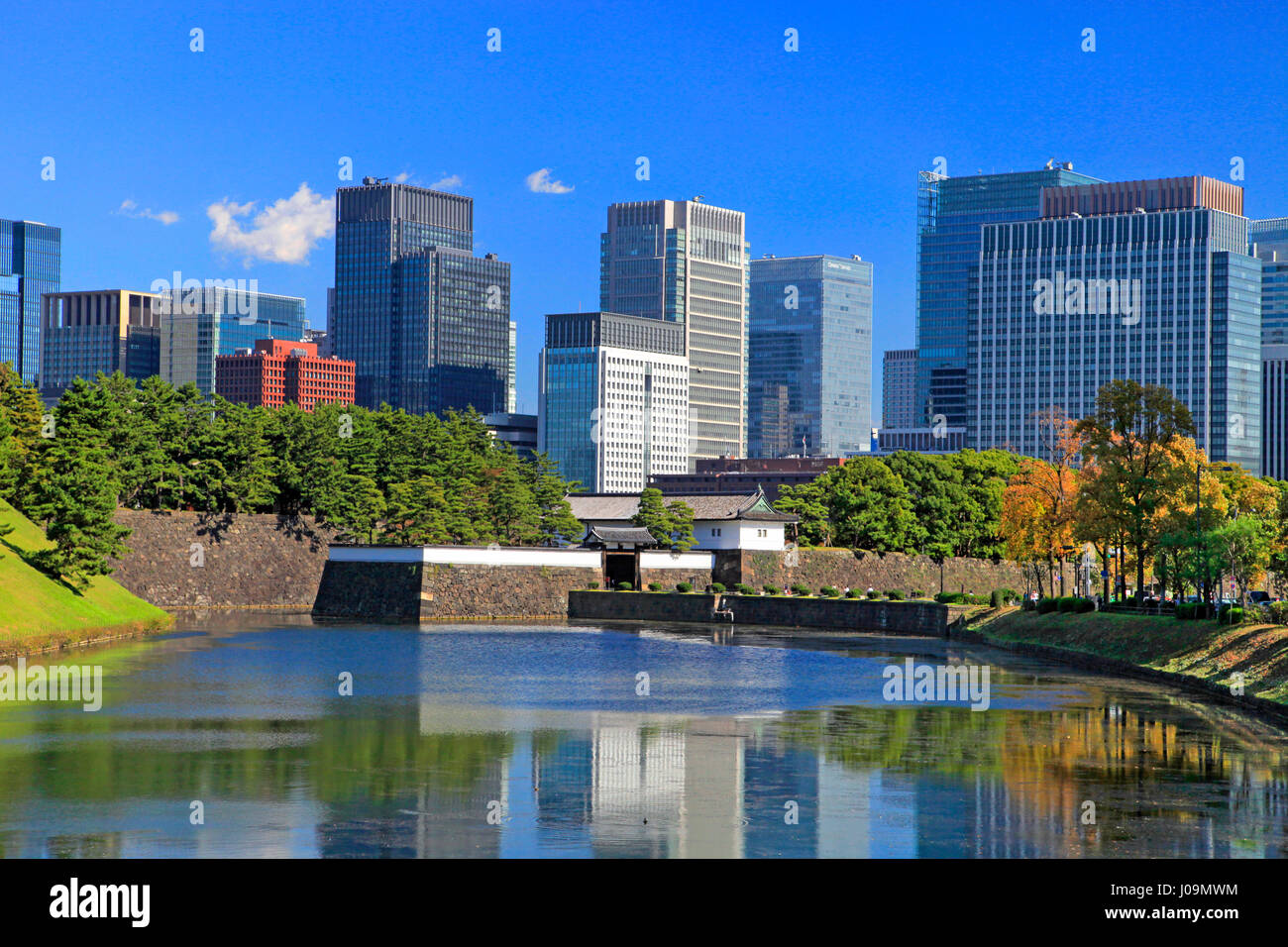 Imperial Palace and Office Buildings Tokyo Japan Stock Photo - Alamy