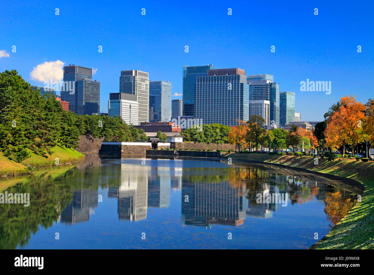 Imperial Palace and Office Buildings Tokyo Japan Stock Photo - Alamy