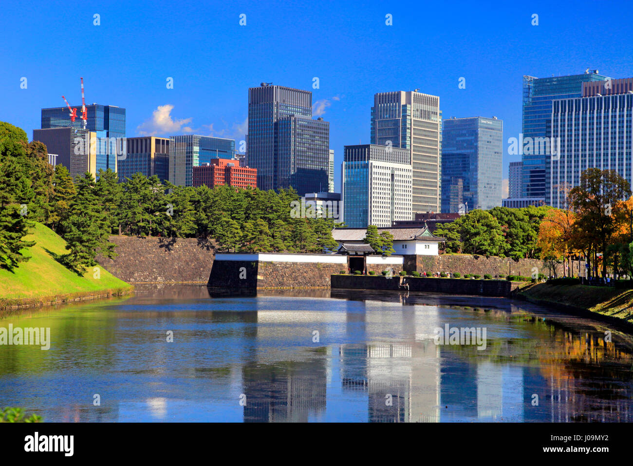 Imperial Palace and Office Buildings Tokyo Japan Stock Photo - Alamy